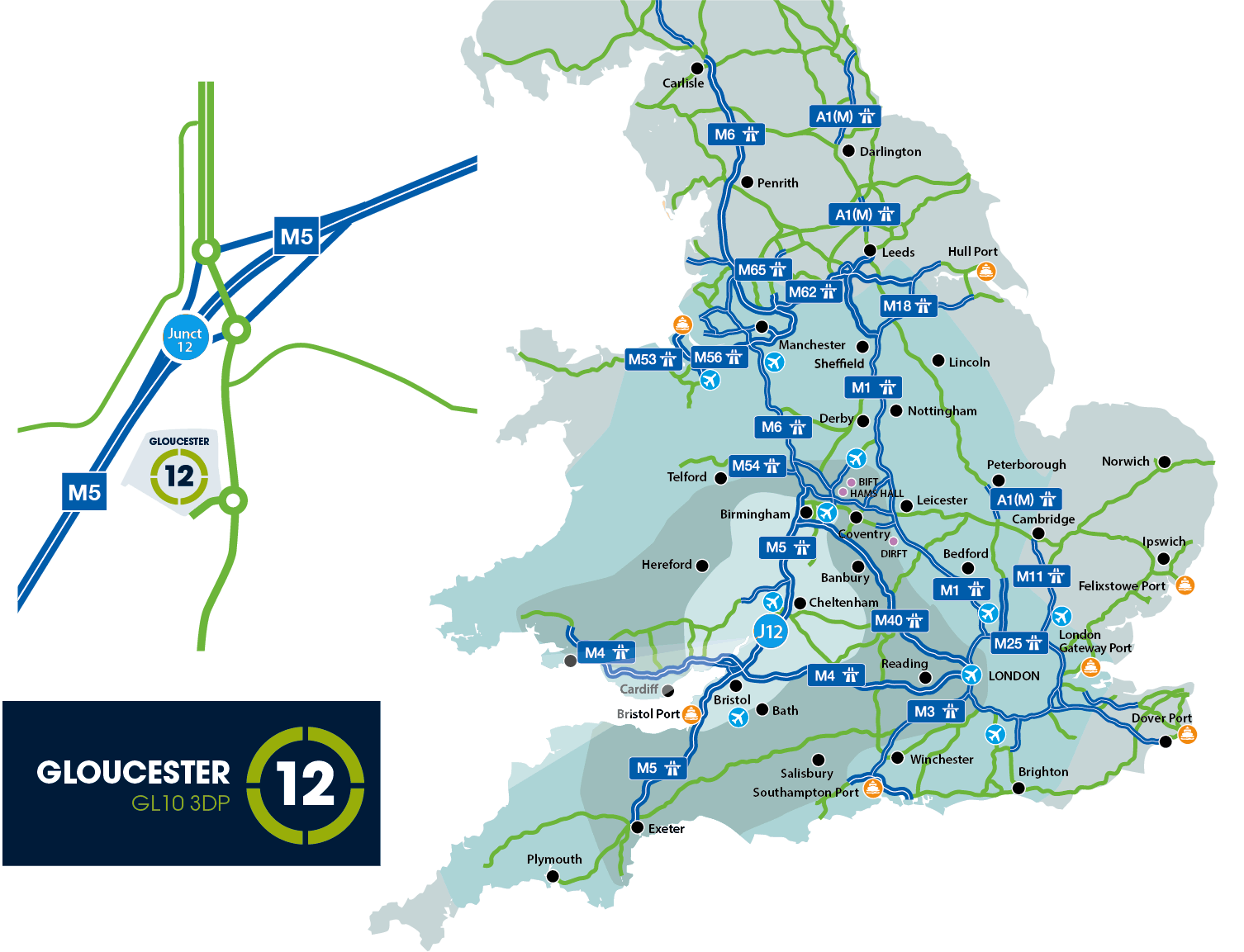 Location of Gloucester 12 - Gloucester12